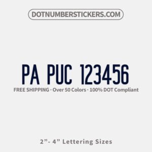 How to Get a Puc Number in Pa • The Truck How