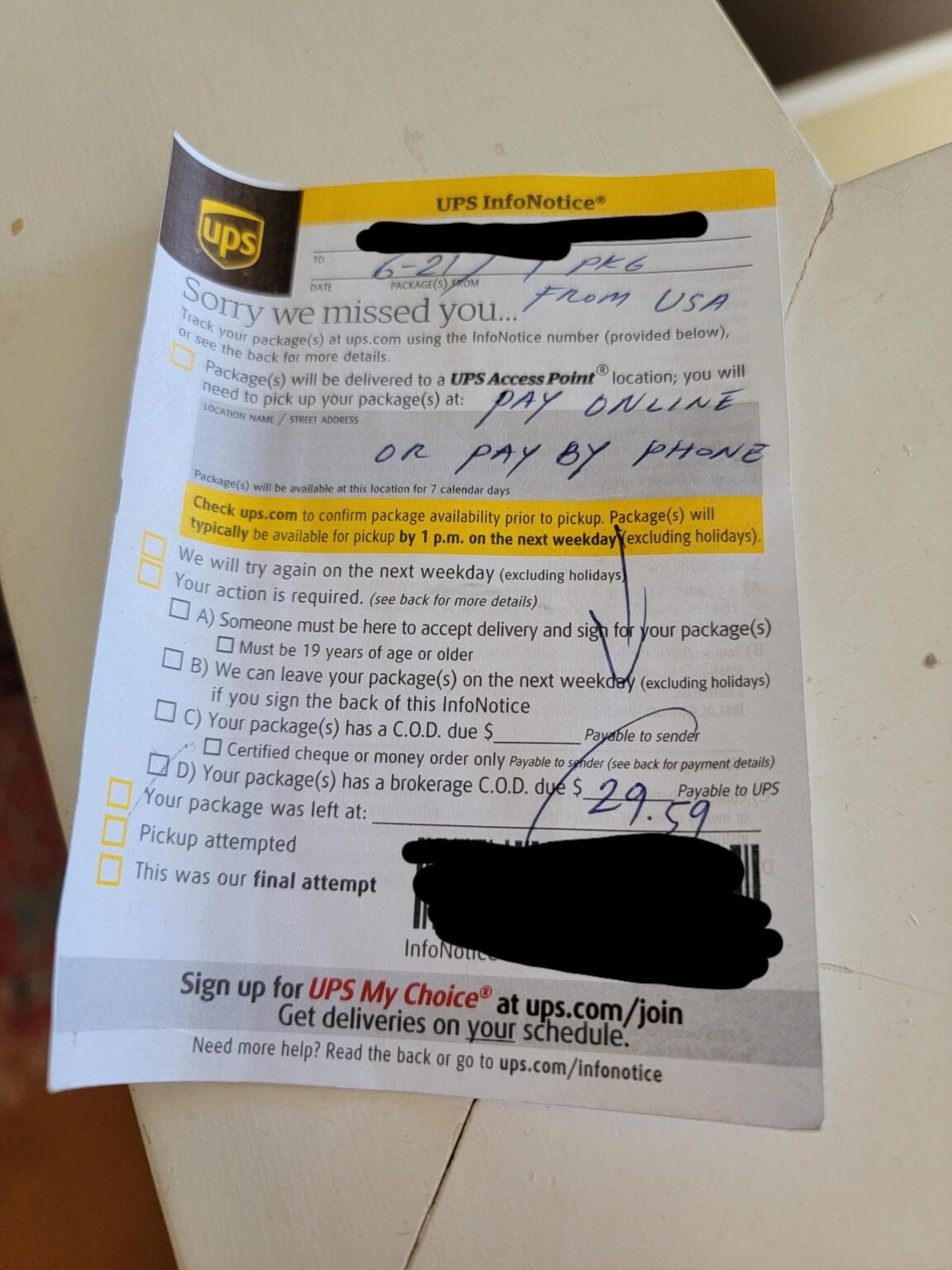 Why Can'T I Pickup My Ups Package • The Truck How